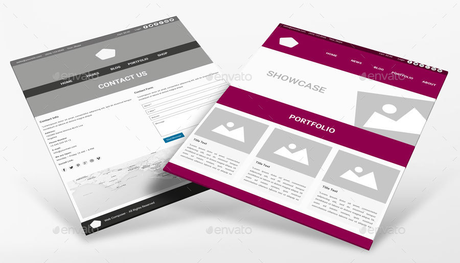 Wireframe Web Kit, Web Elements | GraphicRiver